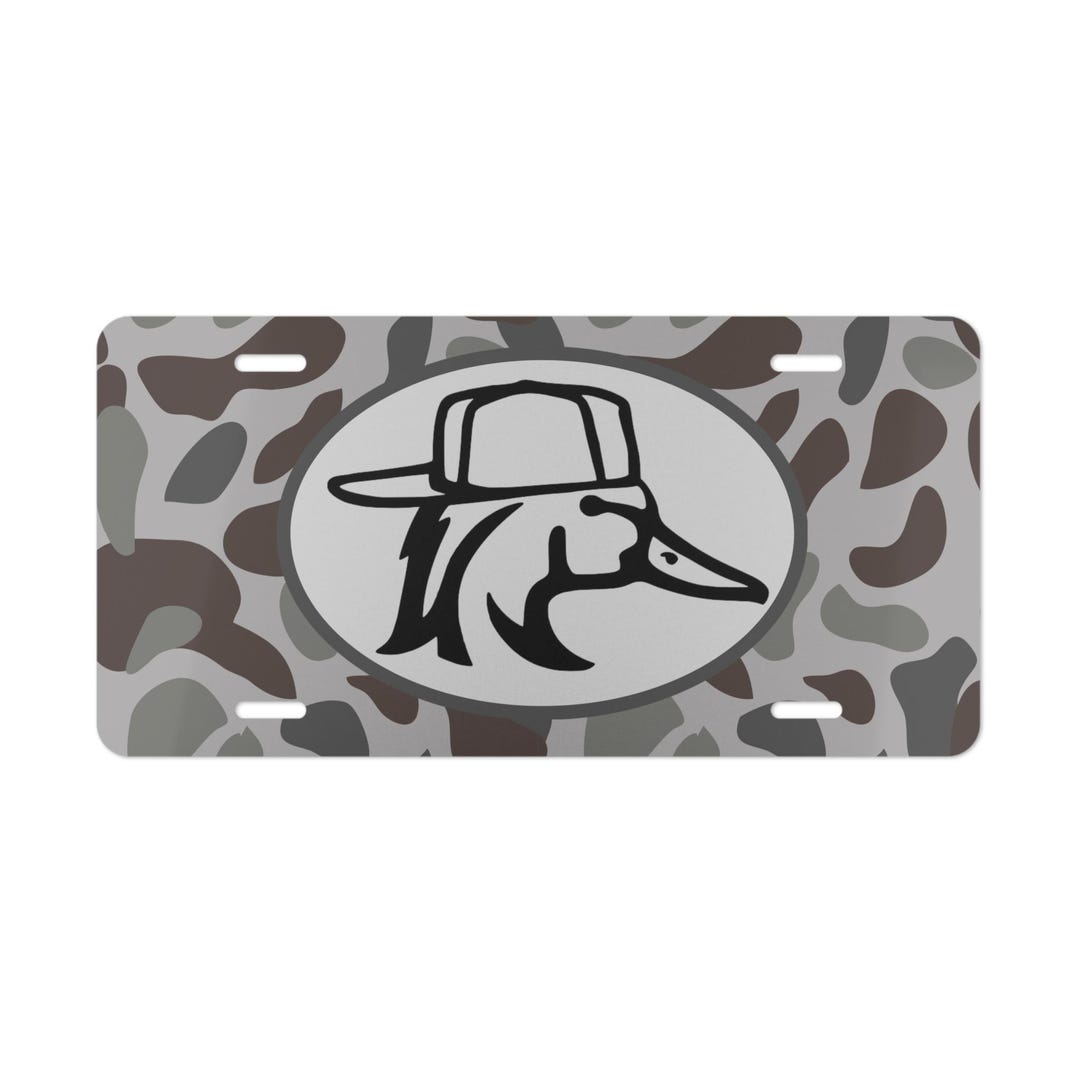 Gray Camo "redneck Duck" Vanity Plate/hunting License Plate/country ...