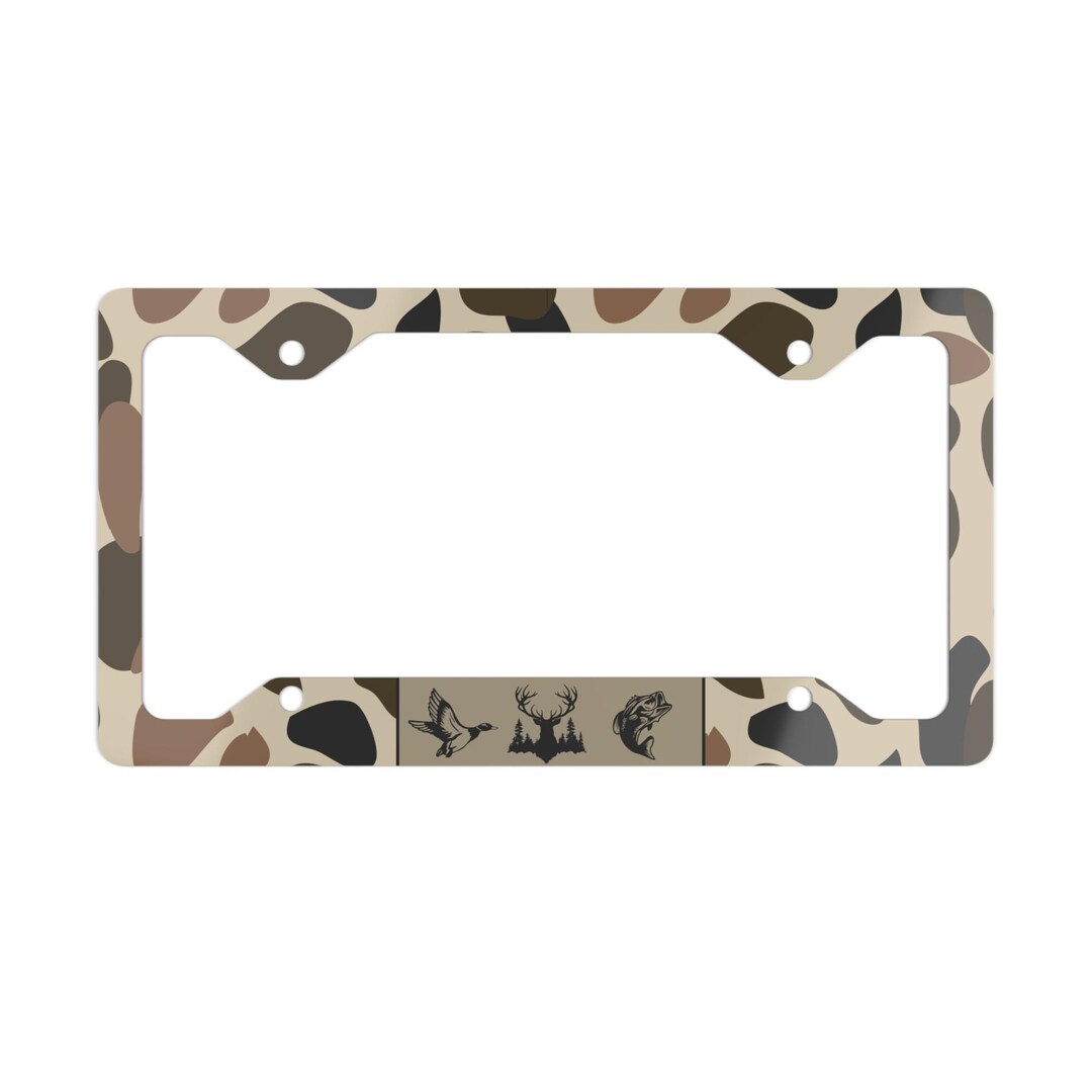 Dixie Camo Hunting License Plate Frame: Duck, Deer, Southern Life - Etsy