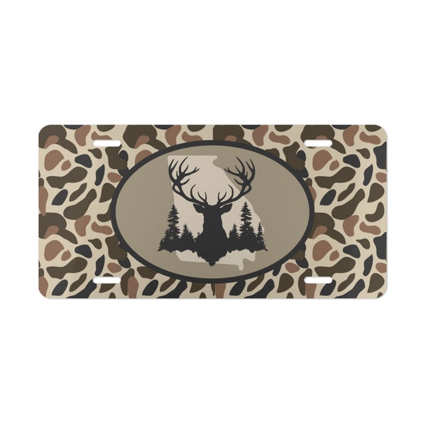 Old School Camo License Plate - Etsy