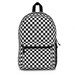 Trendy Black and White Check Print Bookbag/preppy School Backpack ...