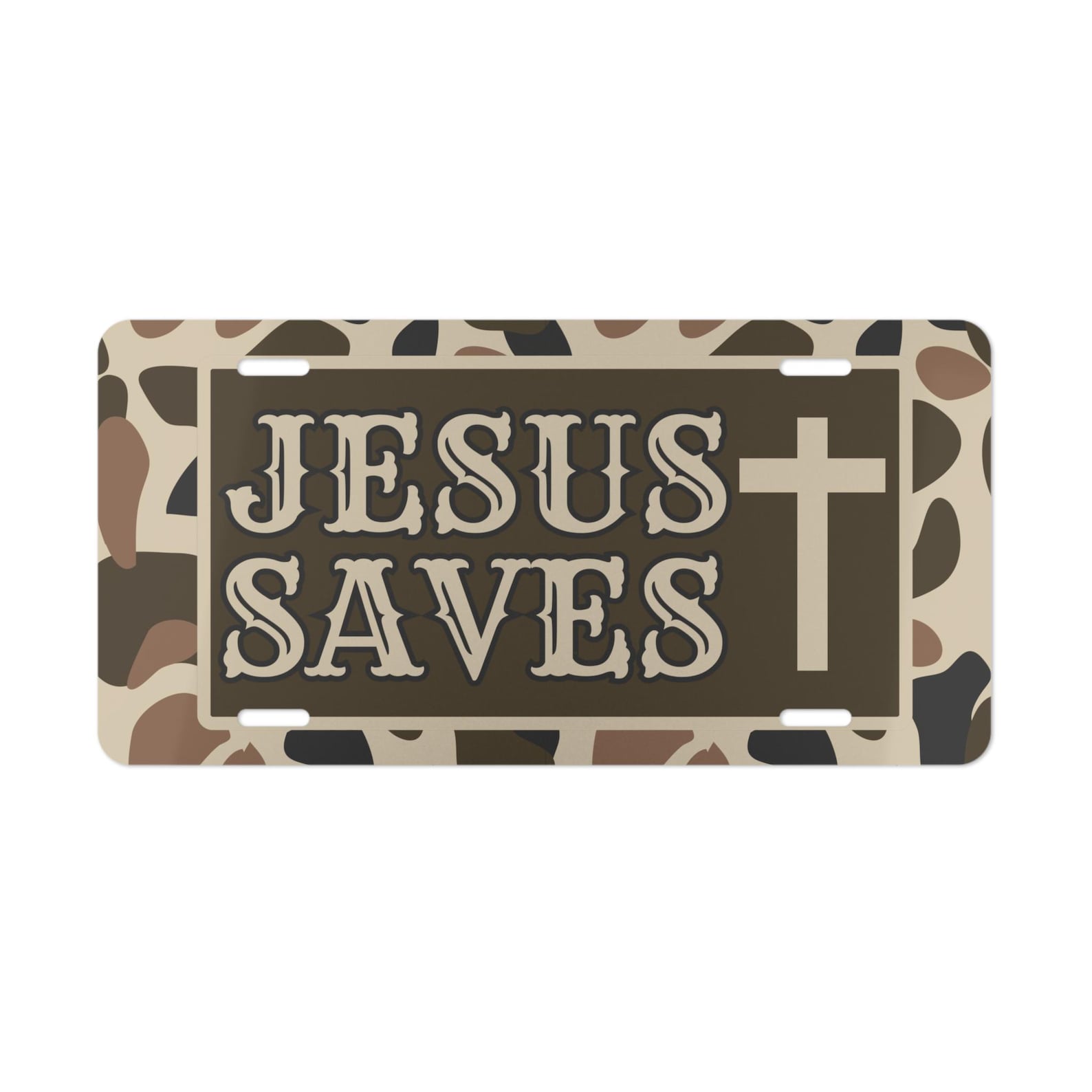 Jesus Saves Camo License Plate, Christian Truck Tag - Etsy