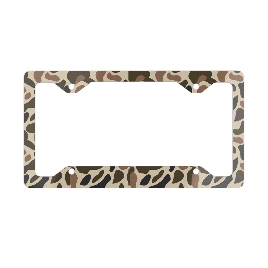 Dixie Camo Hunting License Plate Frame: Country Life Vehicle Tag - Etsy