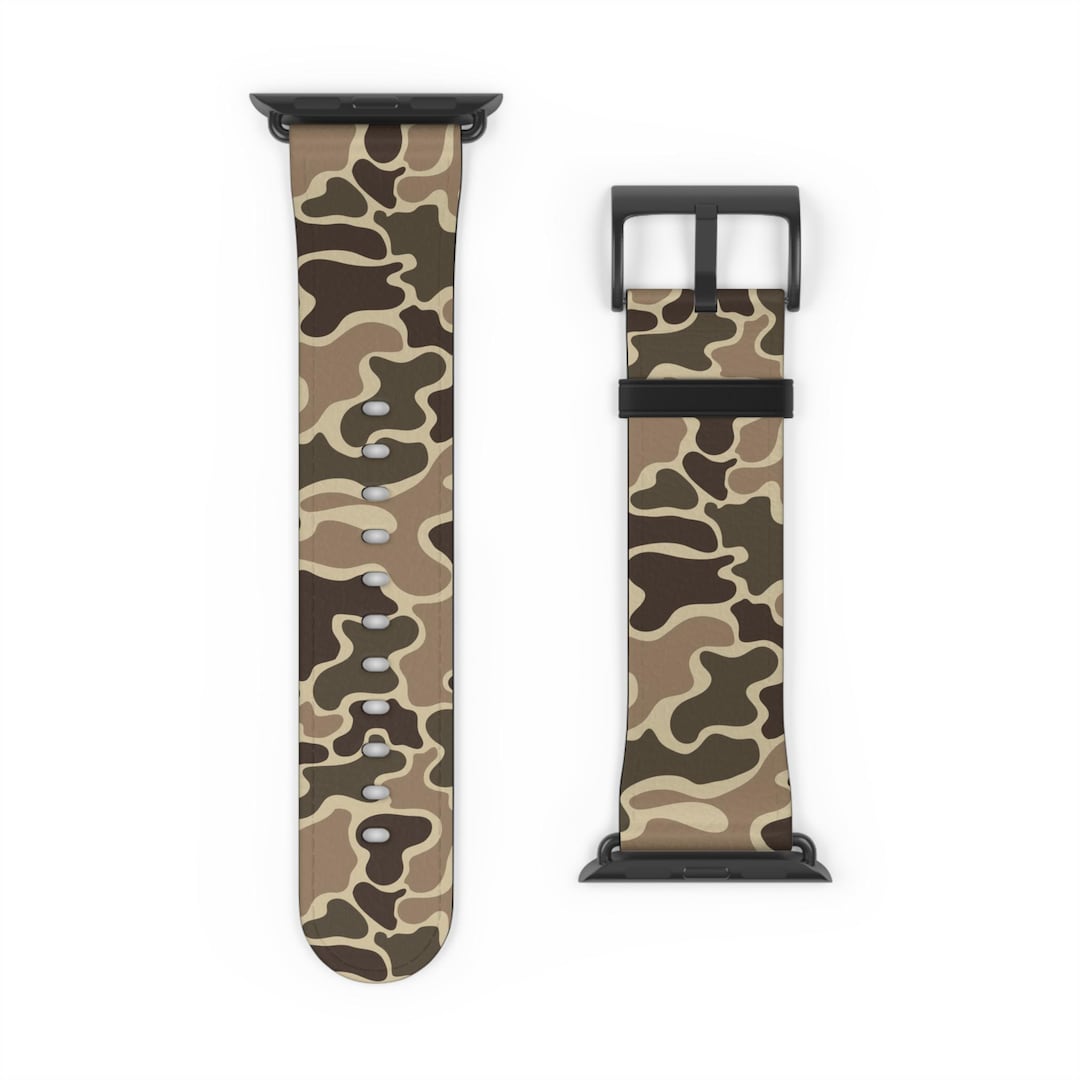 Old School Marsh Camo Apple Watch Band/waterfowl Watch Strap/deer Duck ...