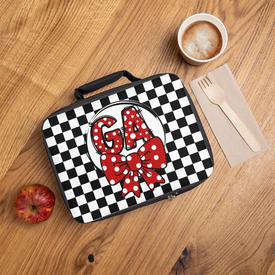 Preppy Georgia "coquette" Lunch Bag/georgia Girl Lunch Bag/ga Girl ...