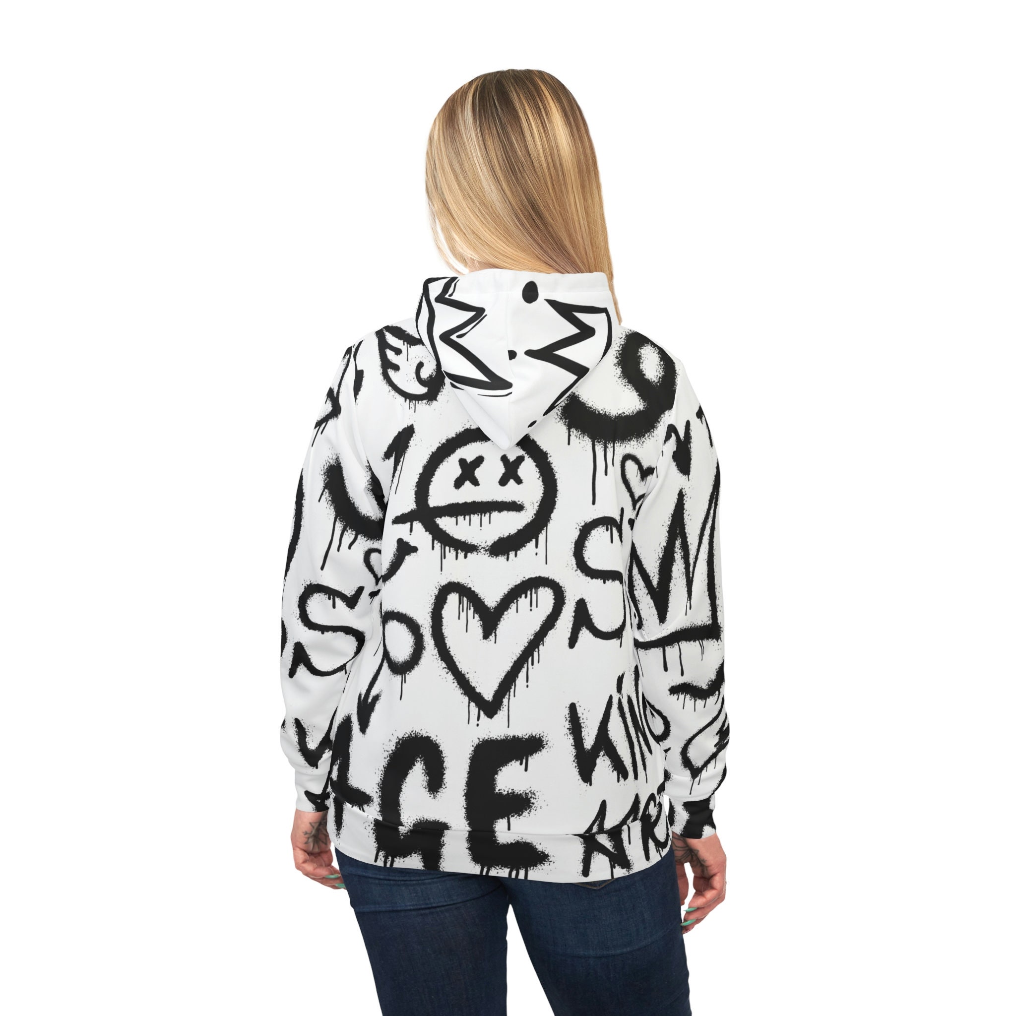 Rebel Graffiti, Street Art Inspired Athletic Hoodie - Etsy