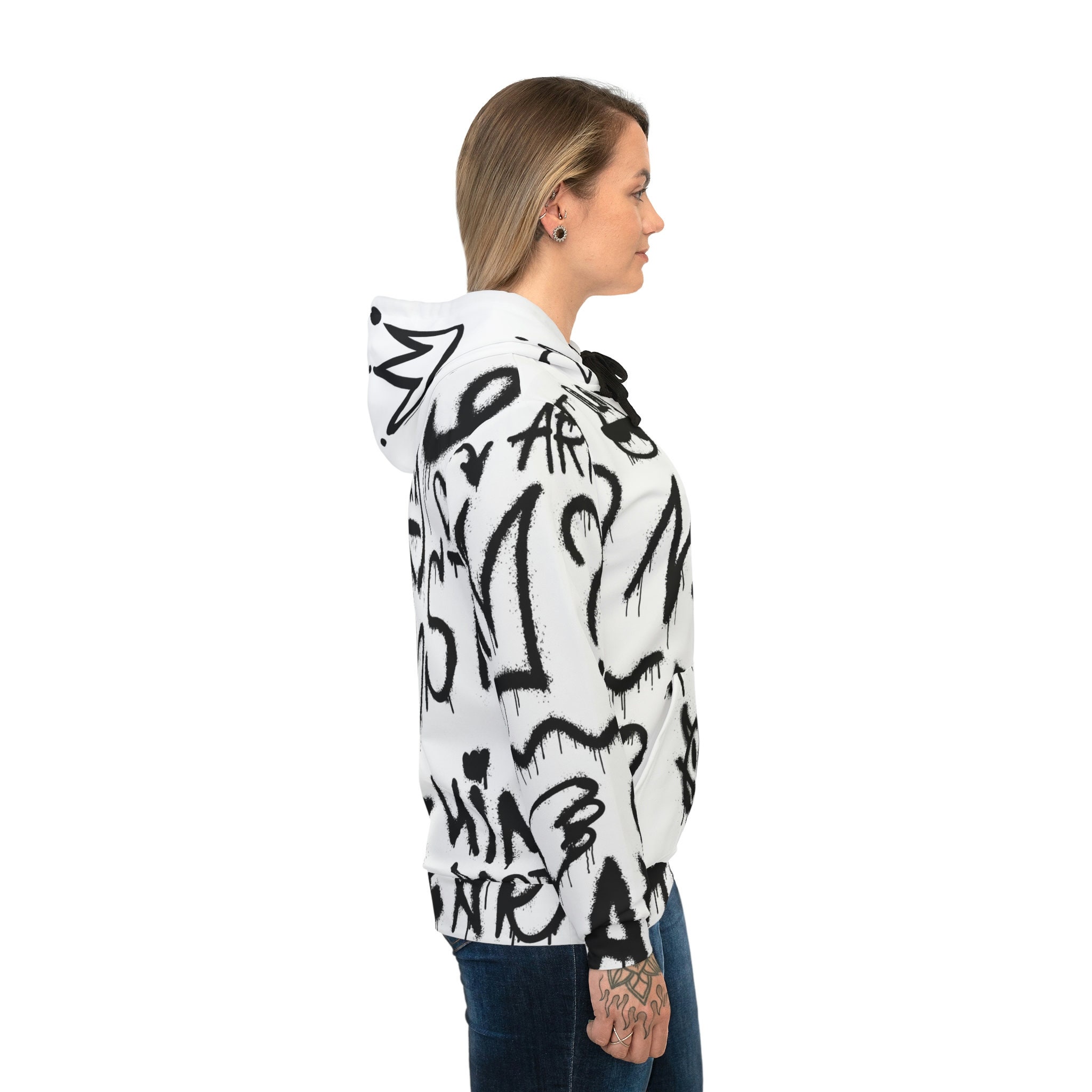 Rebel Graffiti, Street Art Inspired Athletic Hoodie - Etsy