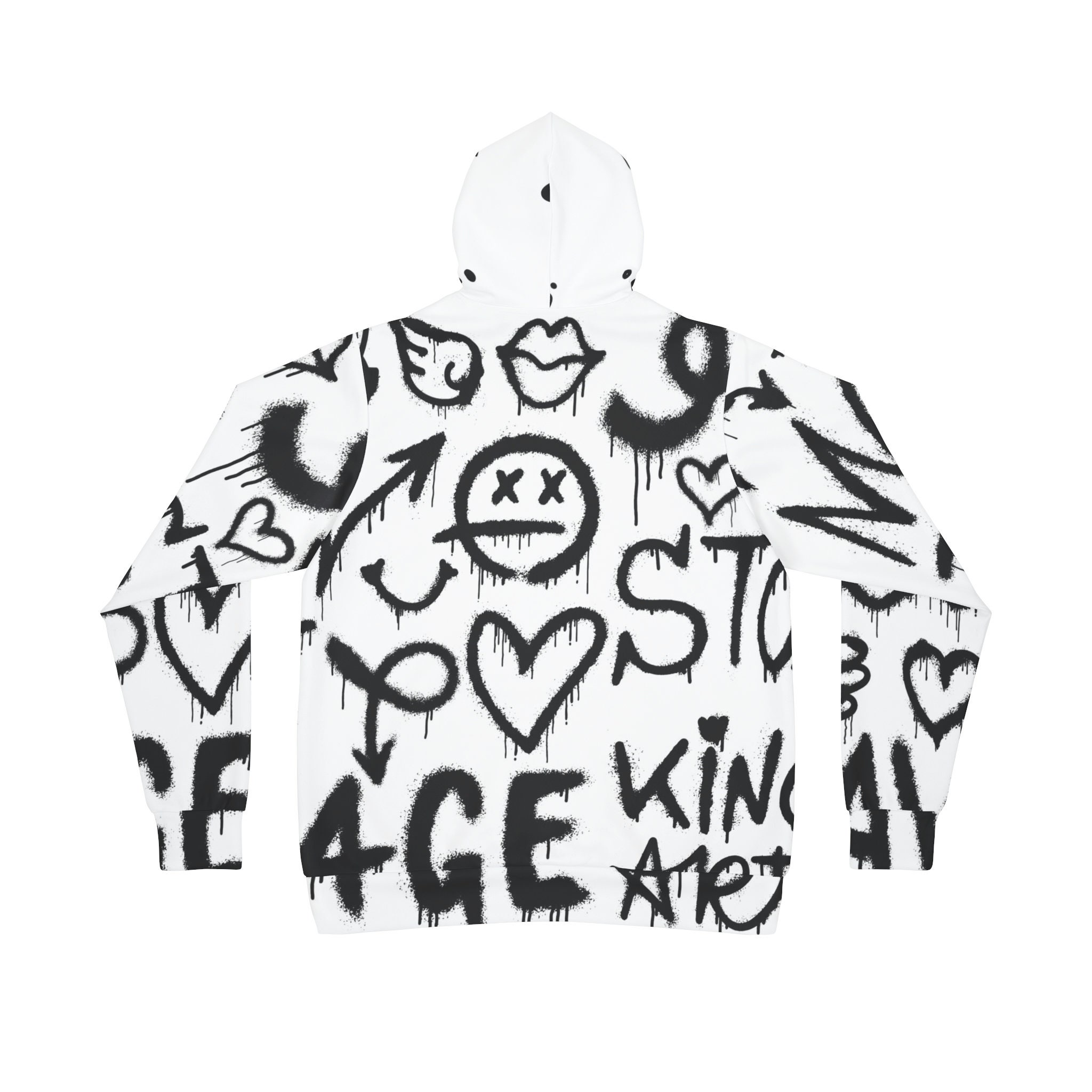 Rebel Graffiti, Street Art Inspired Athletic Hoodie - Etsy