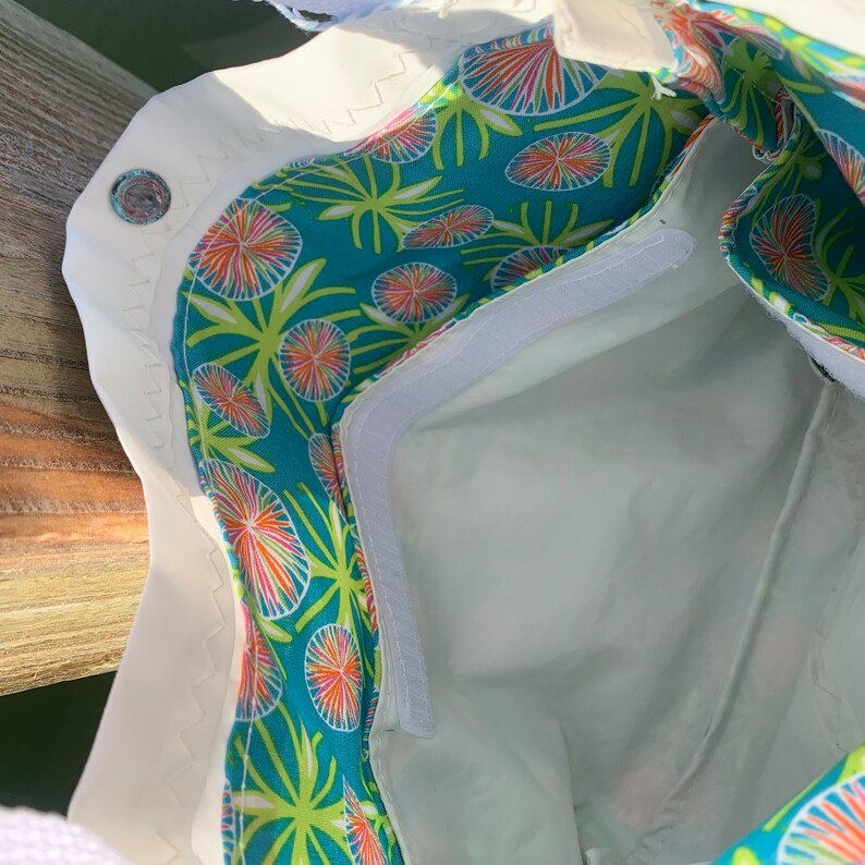 Optimist Sail Small Tote/handbag (tropical Lining) - Etsy