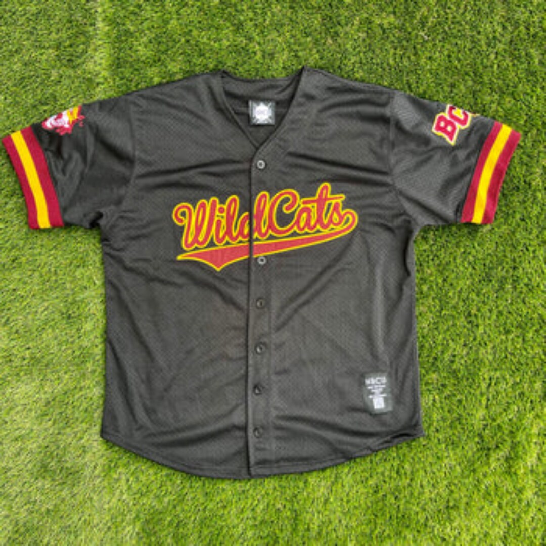 Black Baseball Button up Jersey | Button Closure BCU Jersey | Men's ...