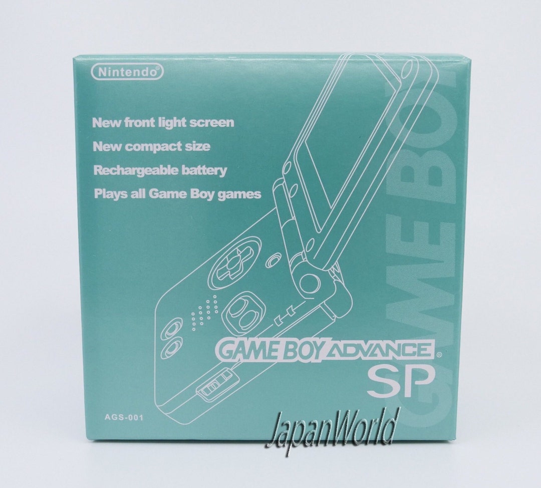 Nintendo Game Boy Advance SP Emerald Portable Console Box GBA SP Box ...