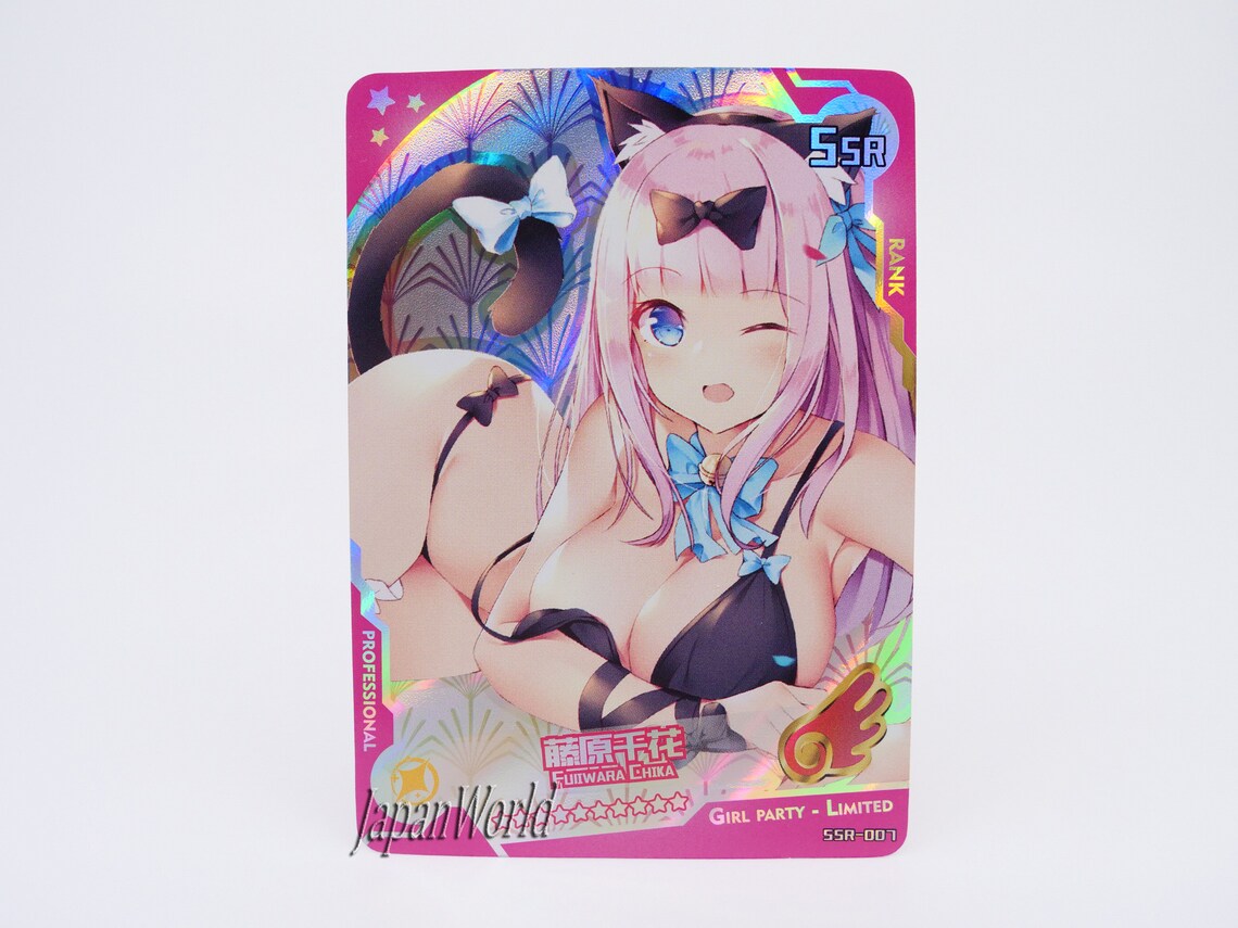 Card Love is W Fujiwar Chik Cosplay Neko Card Manga Waifu - Etsy