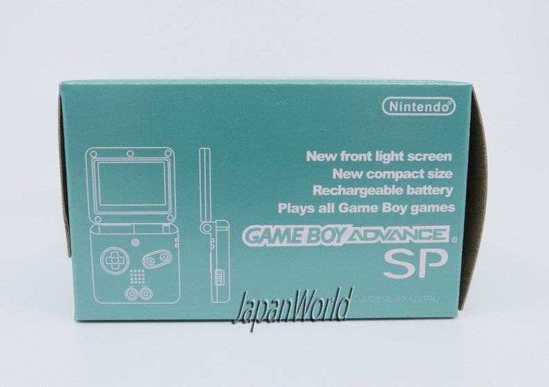 Nintendo Game Boy Advance SP Emerald Portable Console Box - GBA SP Box ...