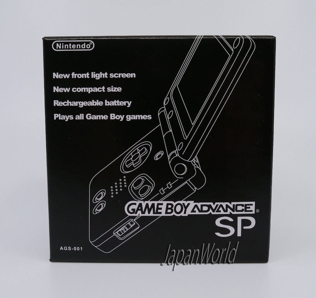 Nintendo Game Boy Advance SP Portable Console Box Black - GBA SP Box ...