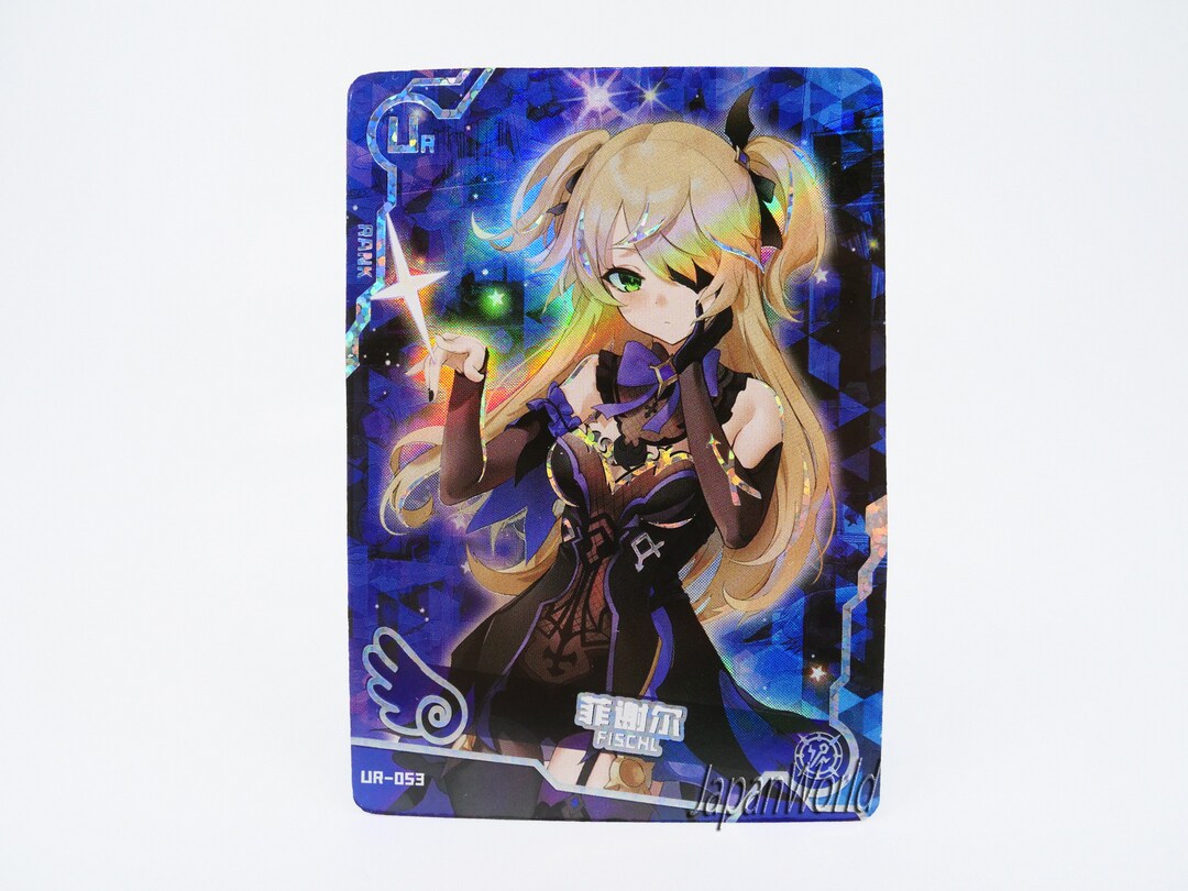 Genshin Fischl Card Manga Waifu Anime Girl Doujin Egirl Trading Card ...