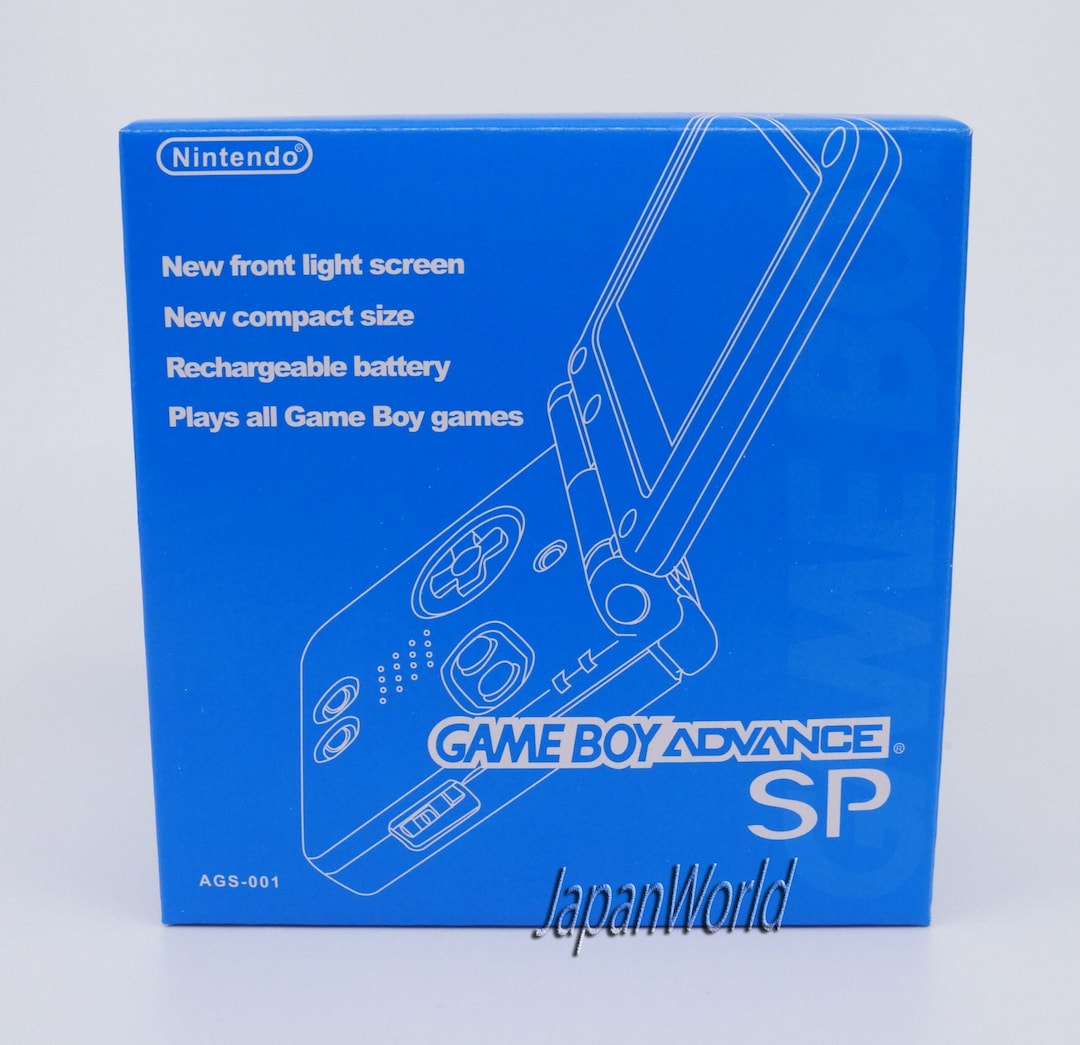 Nintendo Game Boy Advance SP Blue Portable Console Box GBA SP Box for ...