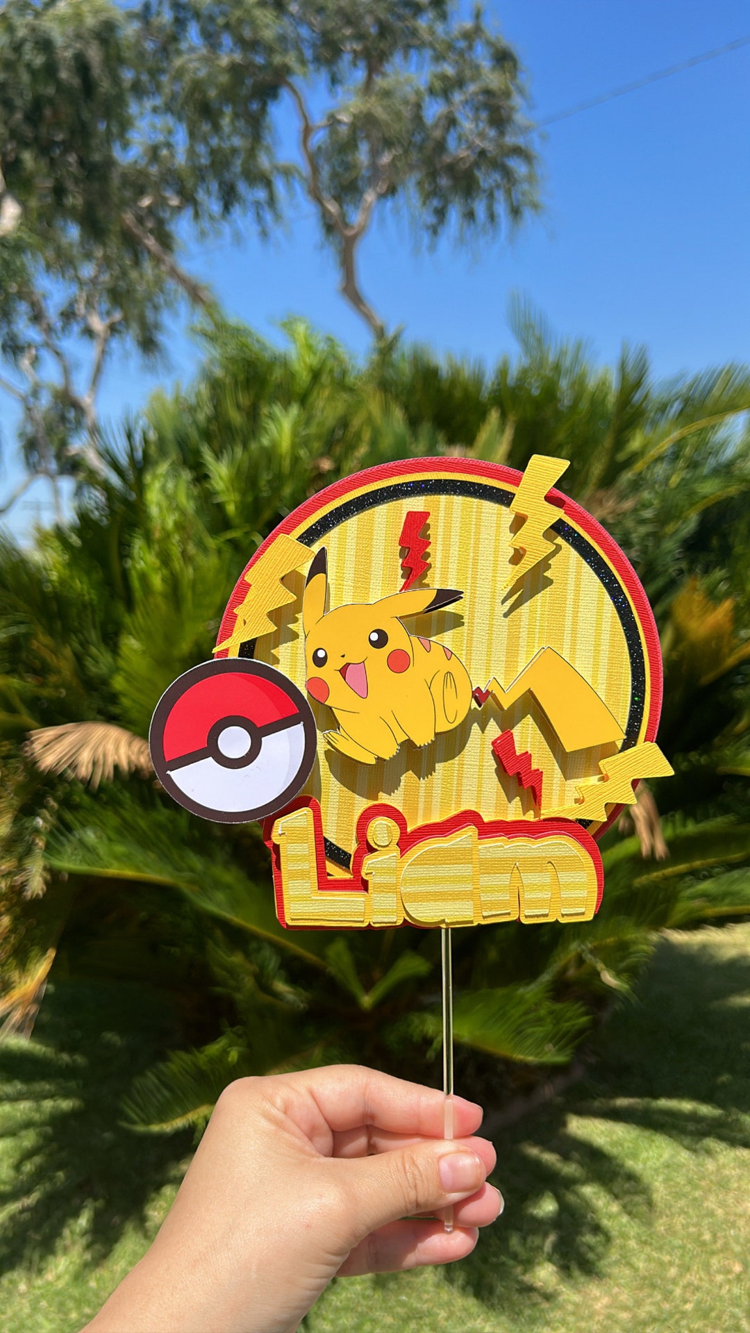 Pikachu Cake Topper - Etsy