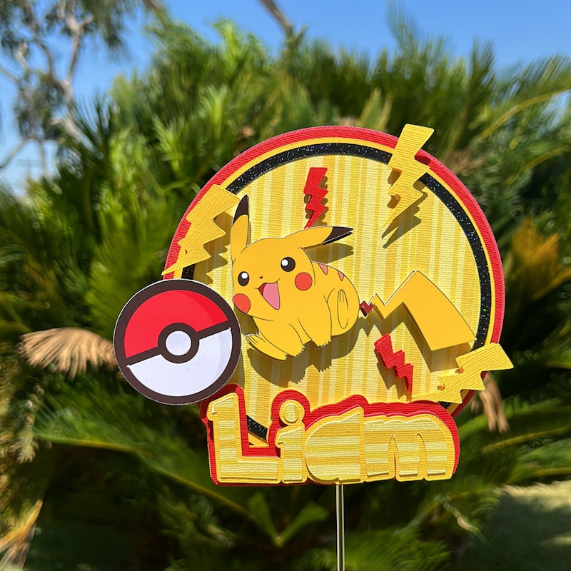 Pikachu Cake Topper - Etsy