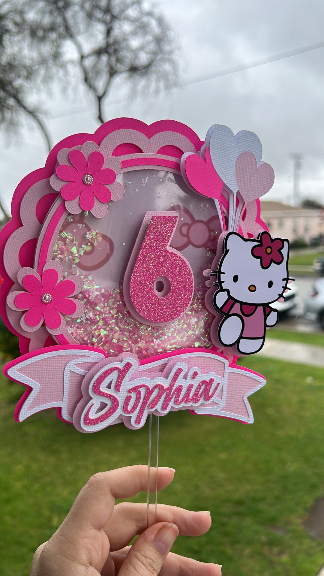 Hello Kitty Topper - Etsy