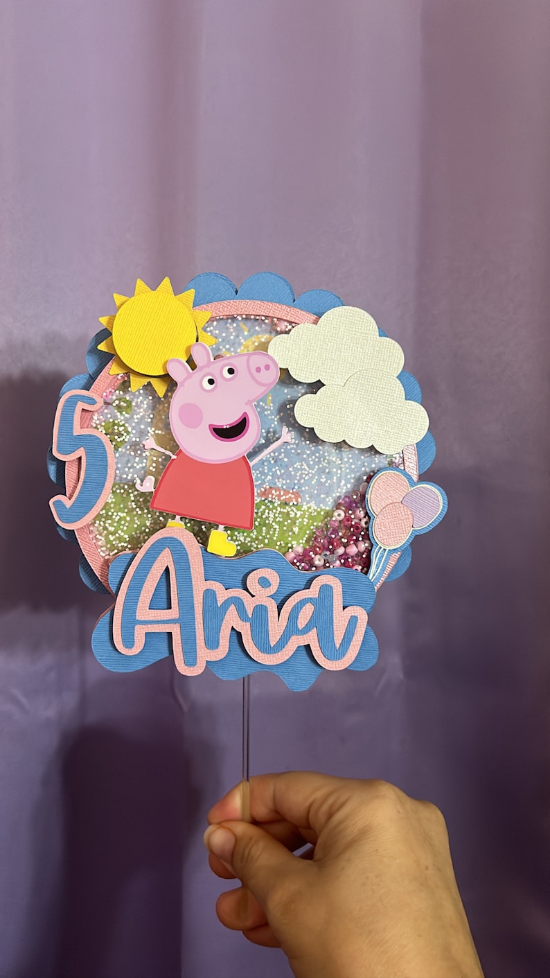 Peppa Pig Cake Topper - Etsy