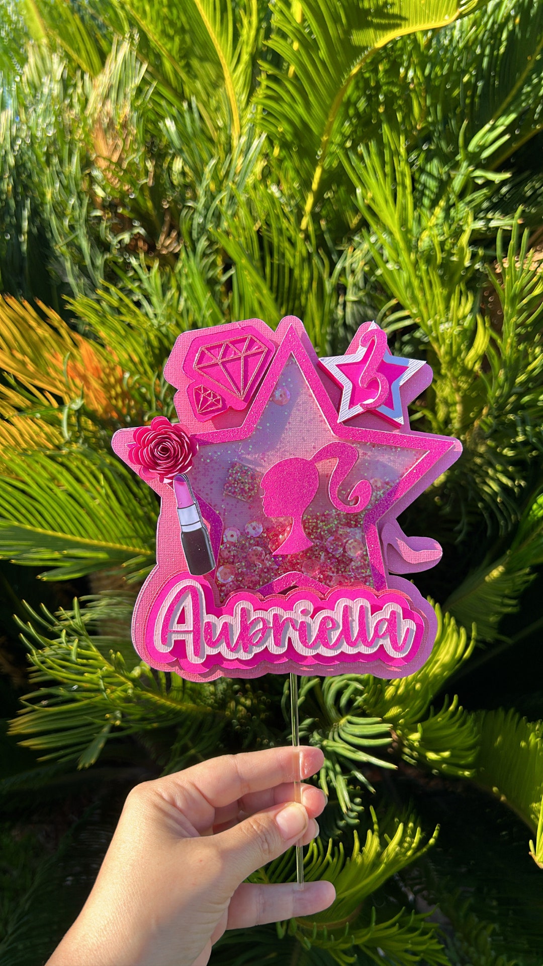 Fashion Doll Pink Doll Cake Topper - Etsy