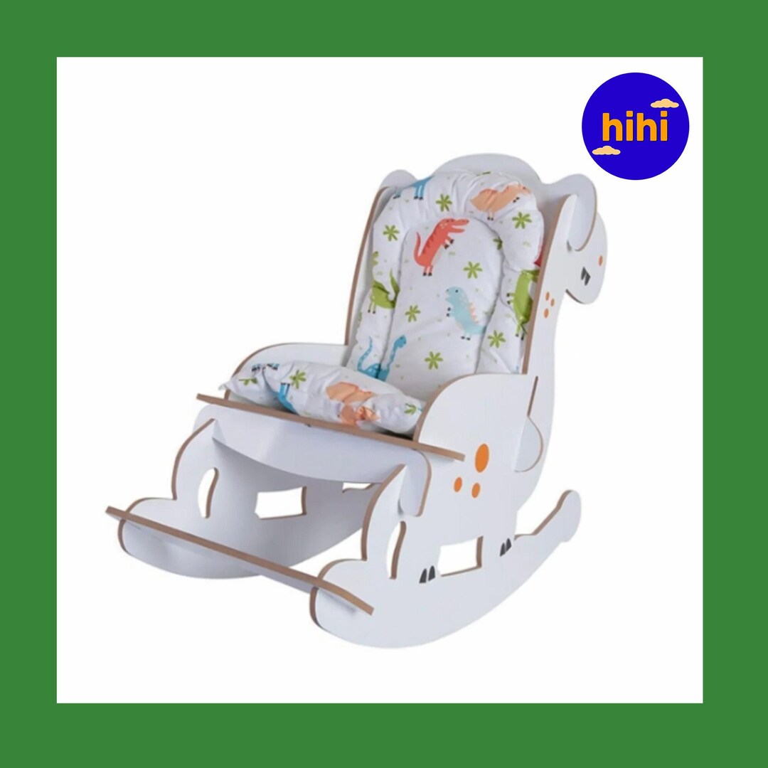 Baby or Child Rocking Chair, Wooden Seat, Padded Child Rocking Chair - Etsy