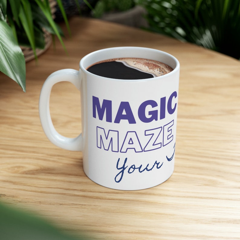 Personalized Magic Maze Mug, Customizable Labyrinth Coffee Cup, Unique ...