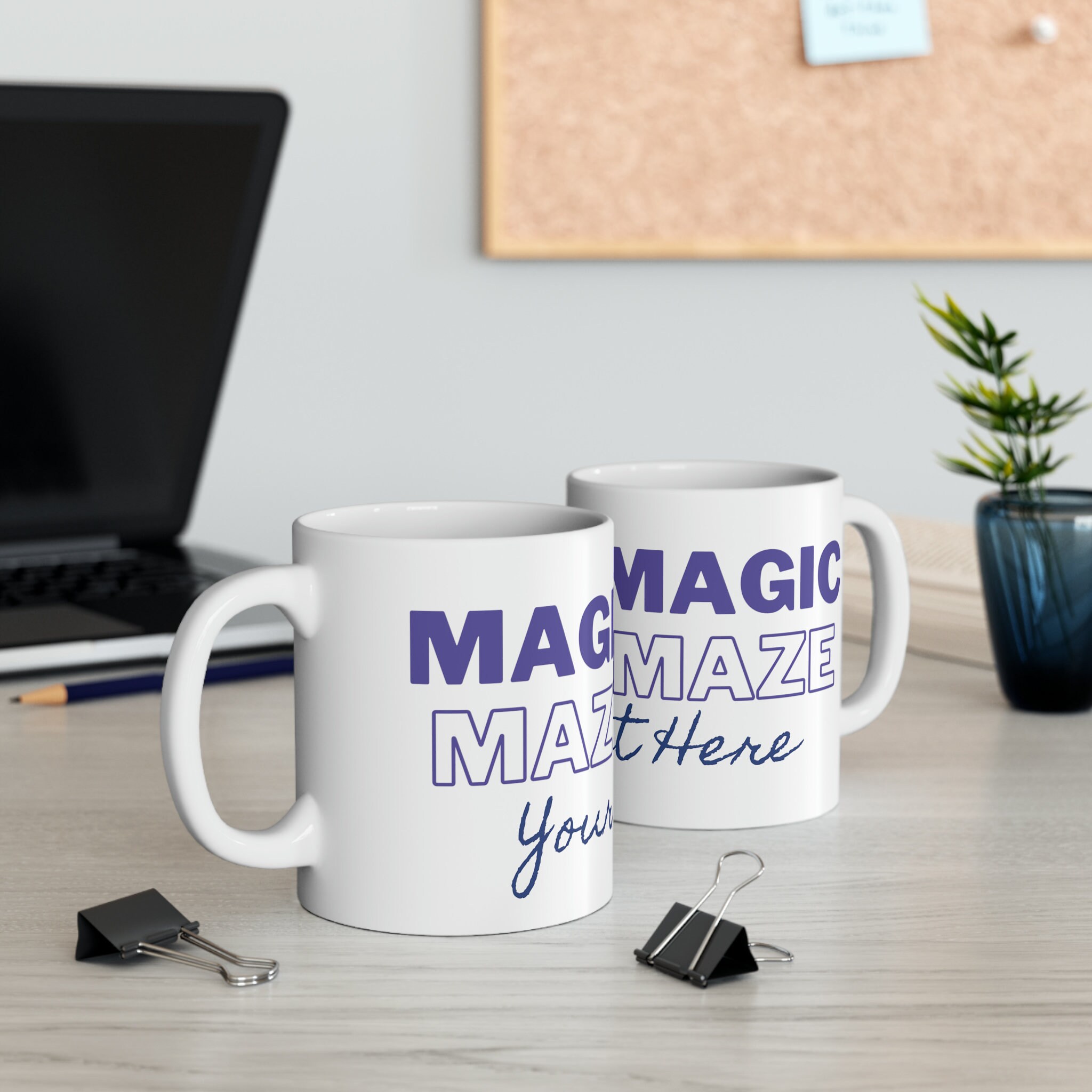 Personalized Magic Maze Mug, Customizable Labyrinth Coffee Cup, Unique ...
