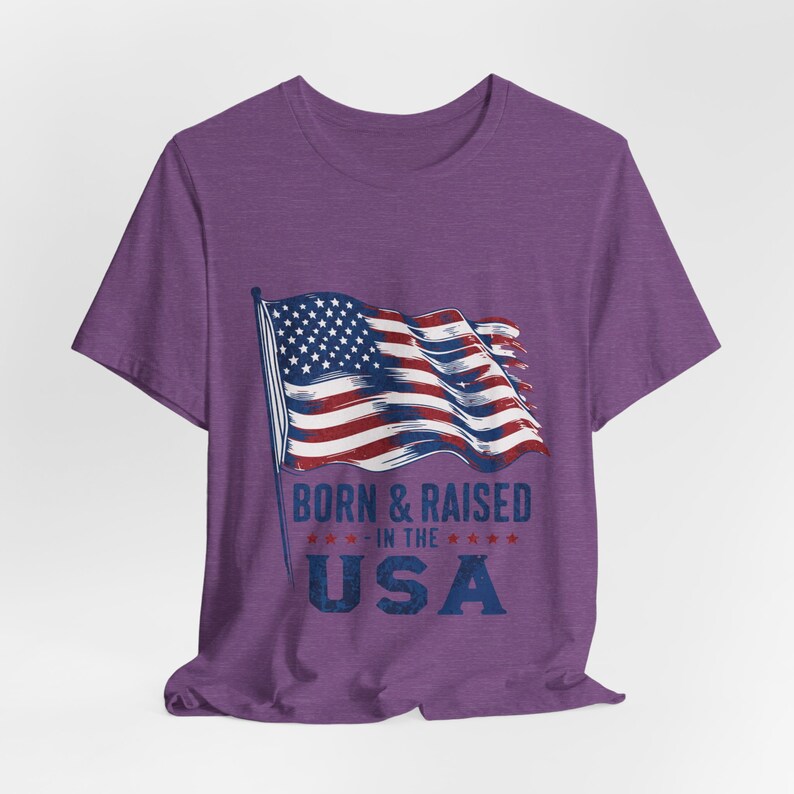 Born and Raised in the Usa Tee, July 4th Quotes, USA Born and Raised ...
