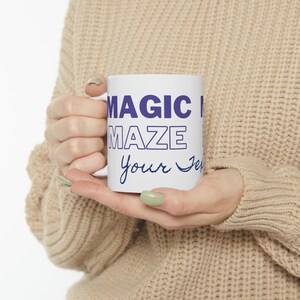 Personalized Magic Maze Mug, Customizable Labyrinth Coffee Cup, Unique ...