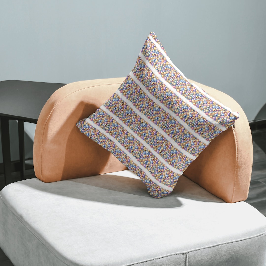 14 Emoji Pillow Smiley Pillow Face Design Double Sided Print 100% ...