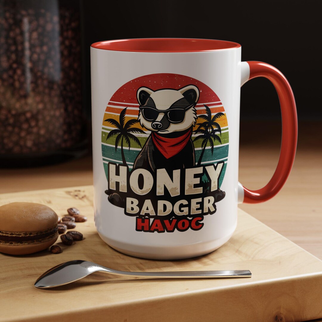Honey Badger Havoc Coffee Mug: Funny Animal Lover Gift - Etsy