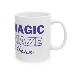 Personalized Magic Maze Mug, Customizable Labyrinth Coffee Cup, Unique ...