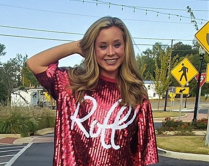 Alabama Sequin "roll" Dress/top - Etsy