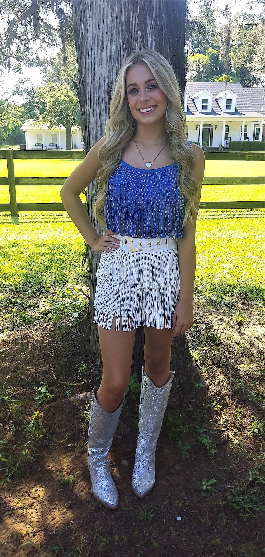 Rhinestone Fringe Crop Top - Etsy