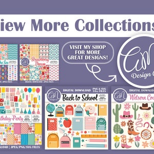 Birthday Party Clipart Bundle, Celebration Clipart for Invitations and ...