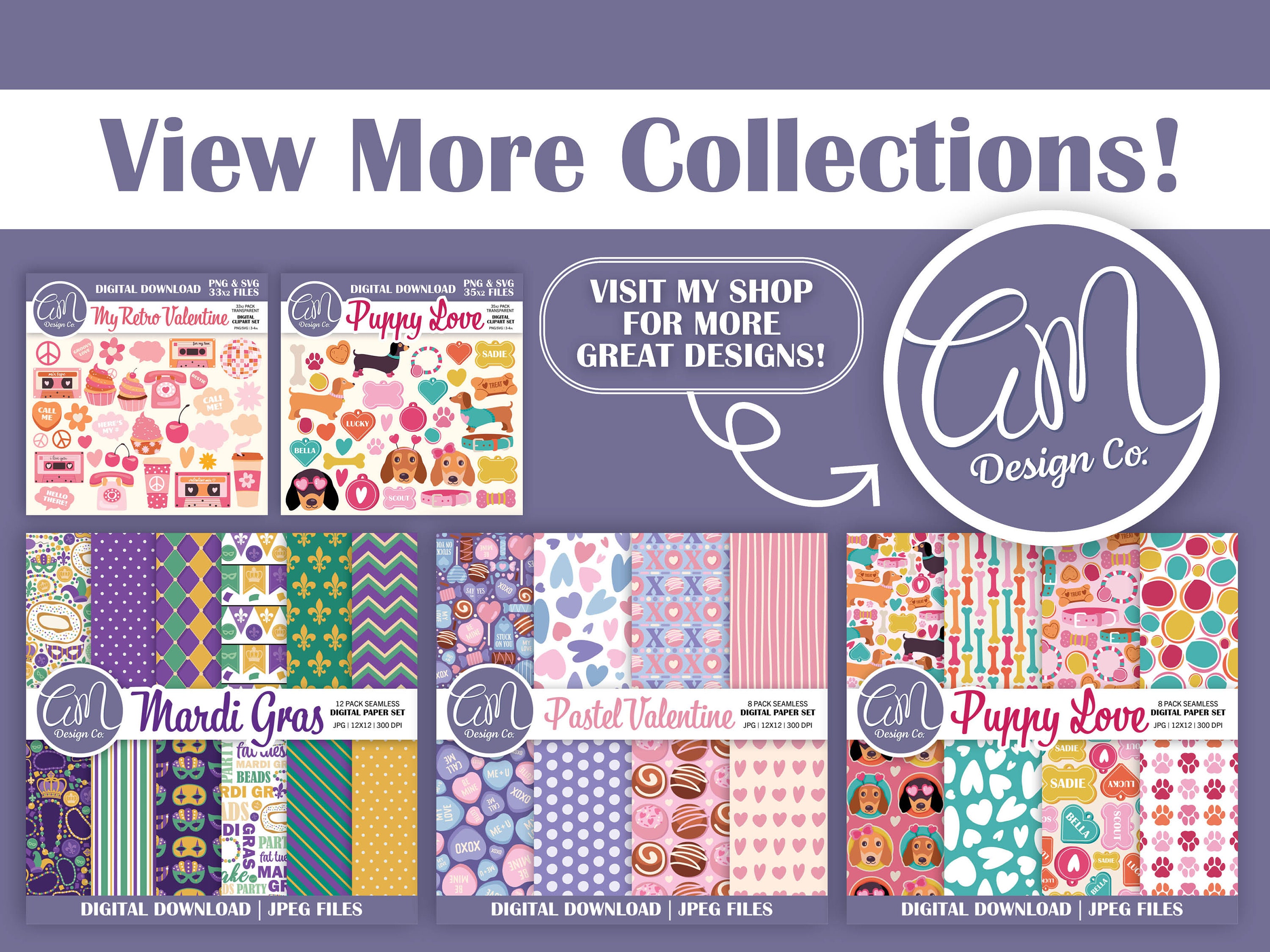 Easter Dog Digital Paper, Golden Doodle Spring Seamless Pattern, Easter ...