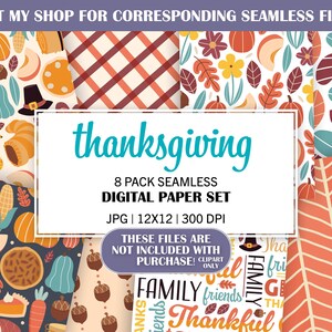 Thanksgiving Clipart Bundle, Fall or Autumn Clipart for Holiday ...