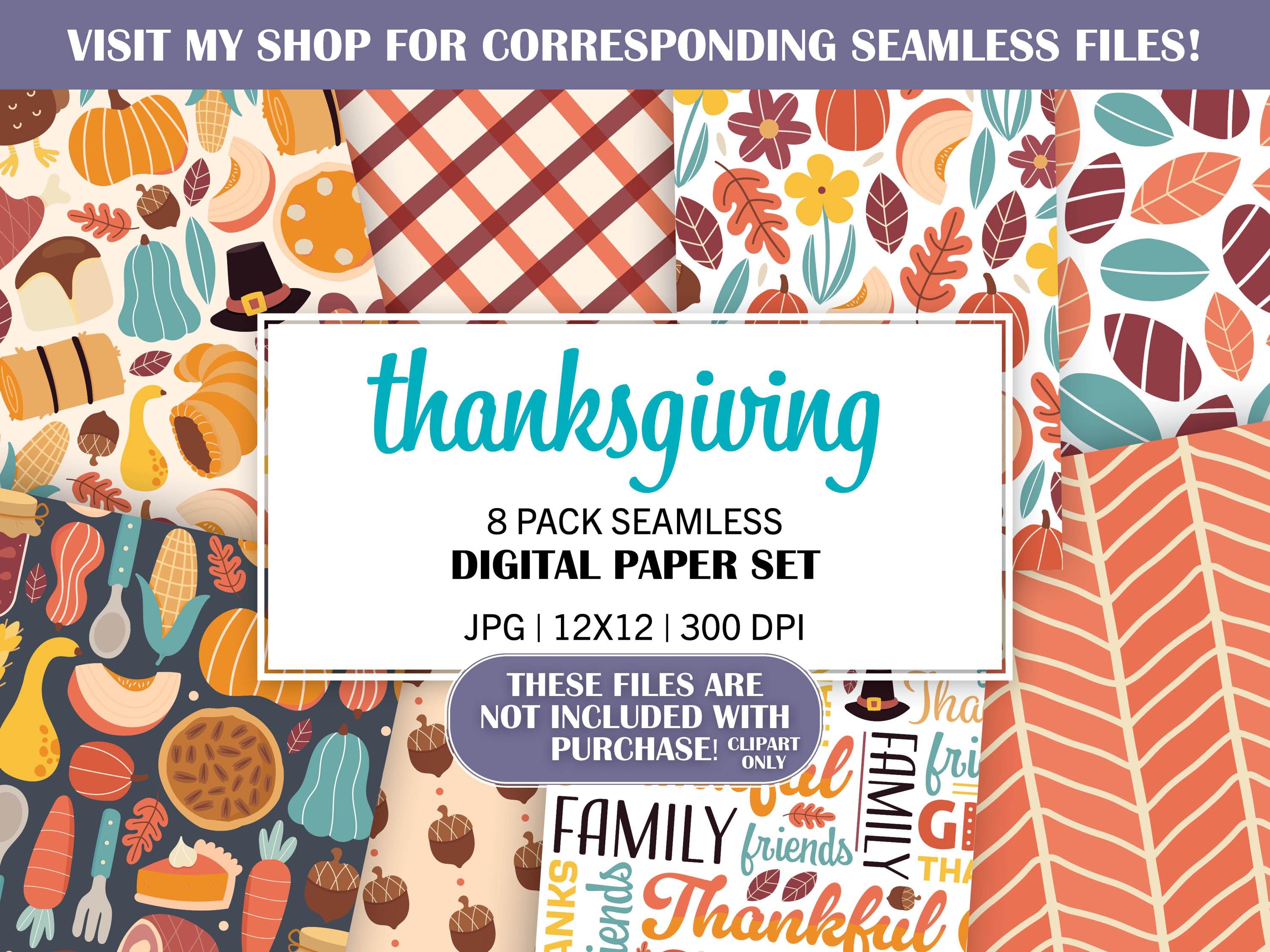 Thanksgiving Clipart Bundle, Fall or Autumn Clipart for Holiday ...