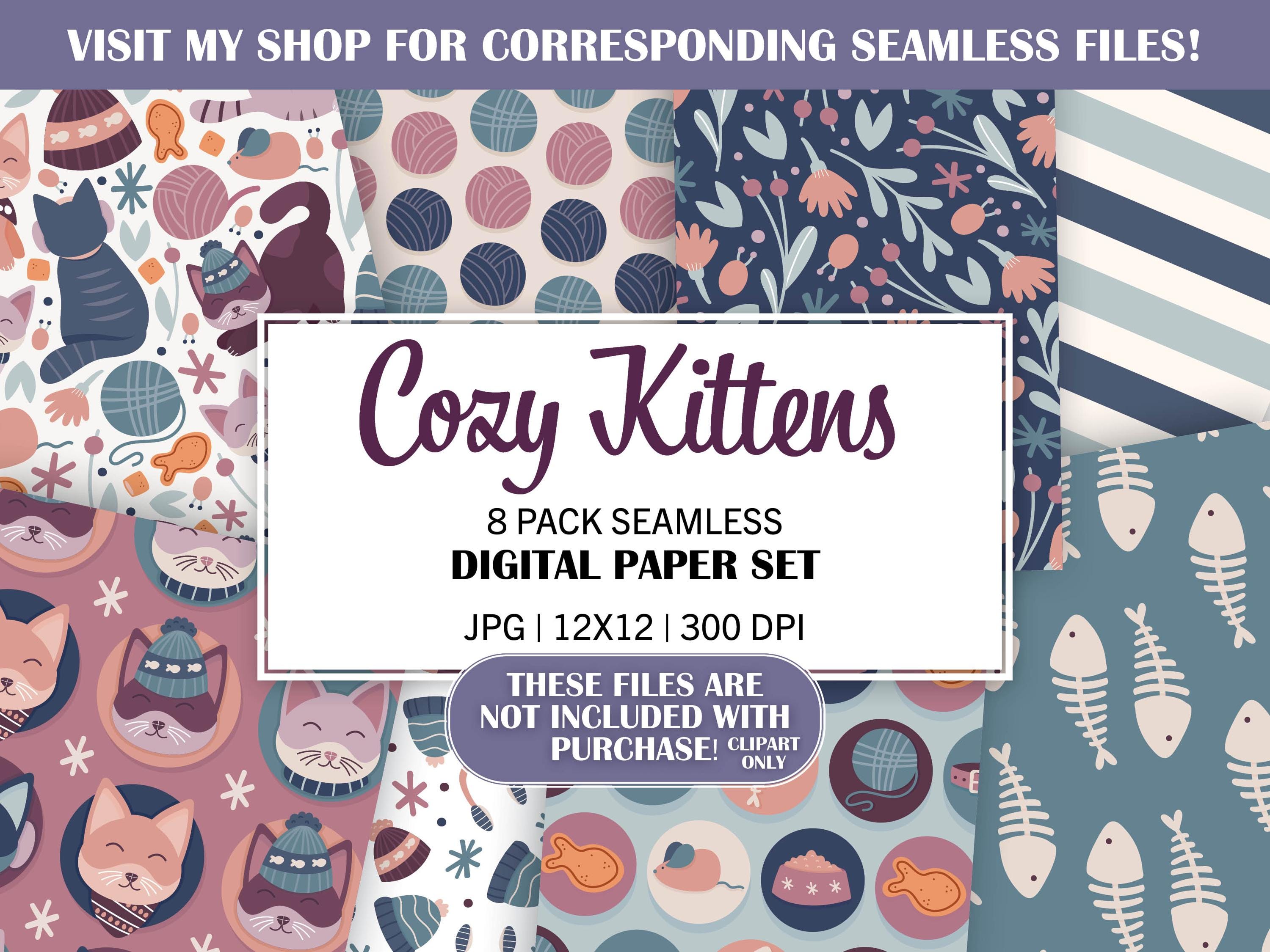 Winter Cat Clipart Bundle, Holiday Clipart for Digital Planner and Junk ...