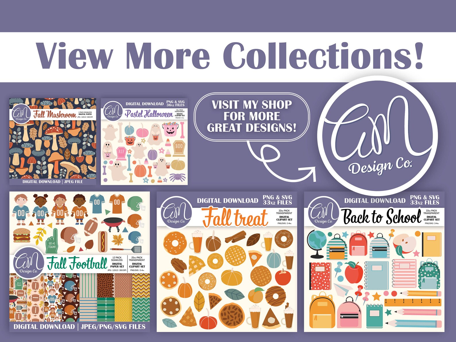 Fall Football Clipart Bundle, Sports Clipart for Birthday Invitation ...