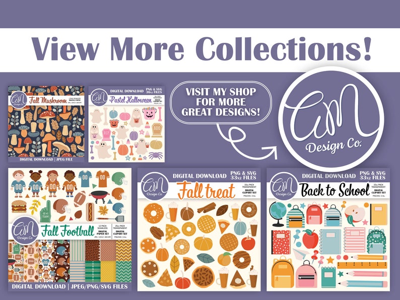 Fall Football Clipart Bundle, Sports Clipart for Birthday Invitation ...