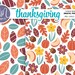 Thanksgiving Digital Paper and Clipart Set, Fall or Autumn Seamless ...