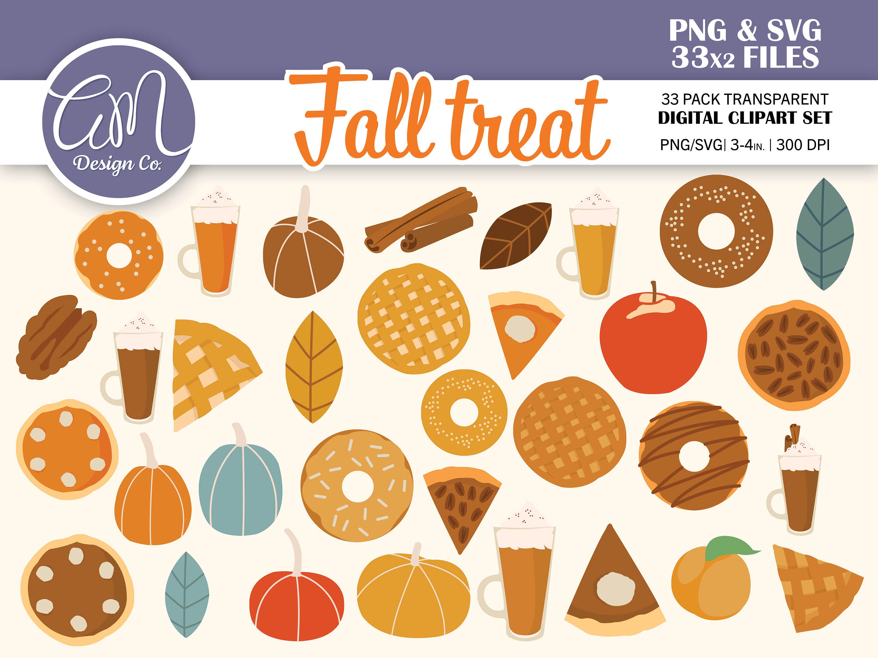 Fall Digital Paper, Autumn Clipart Bundle, Thanksgiving Seamless Repeat ...