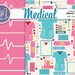 Medical Digital Paper, Nurse Doctor Seamless Pattern, Stethoscope ...