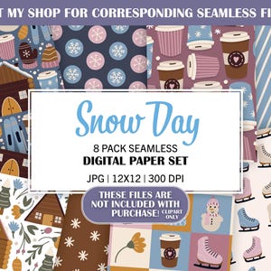 Snow Day Clipart Bundle, Winter Holiday Clipart for Digital Planner ...
