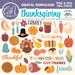 Thanksgiving Clipart Bundle, Fall or Autumn Clipart for Holiday ...