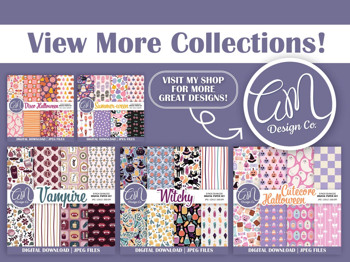 Pink Vampire Digital Paper, Halloween Seamless Pattern, Pastel Goth ...