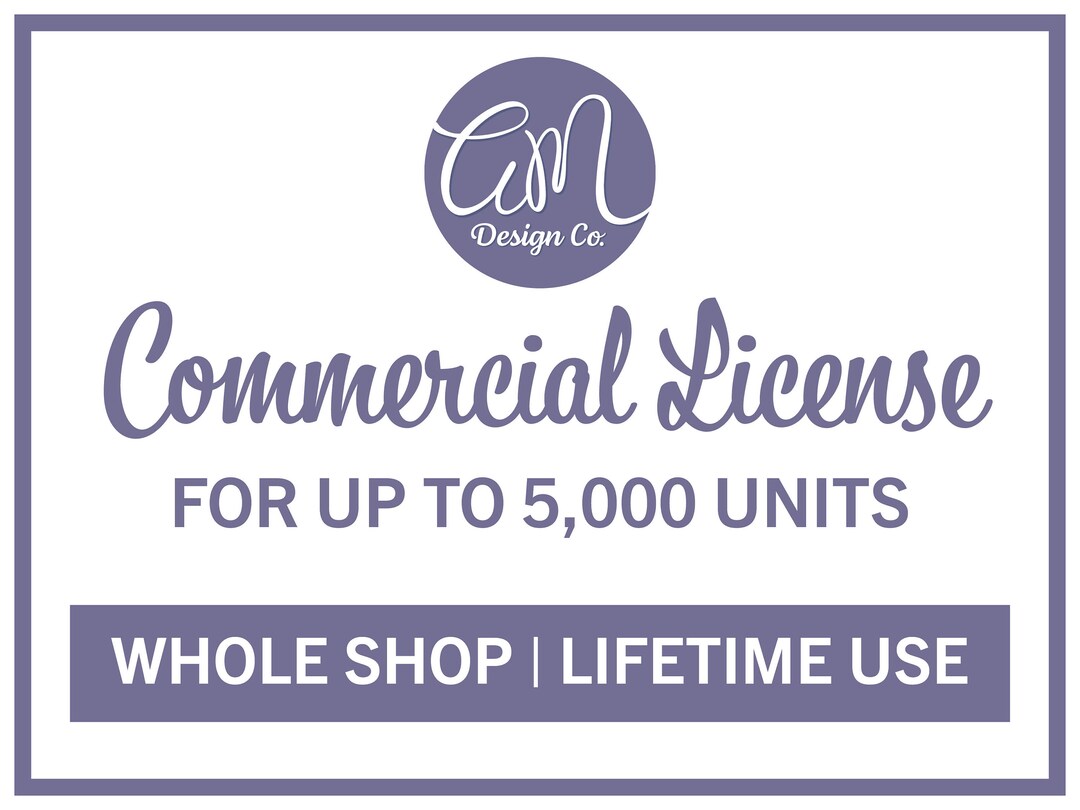 Commercial License, 5,000 Units, Commercial Use, Extended Use, Extended ...
