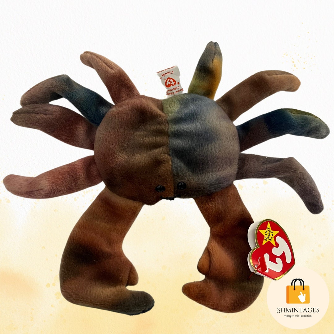 1996 RARE CLAUDE the Crab TY Beanie Baby - Etsy