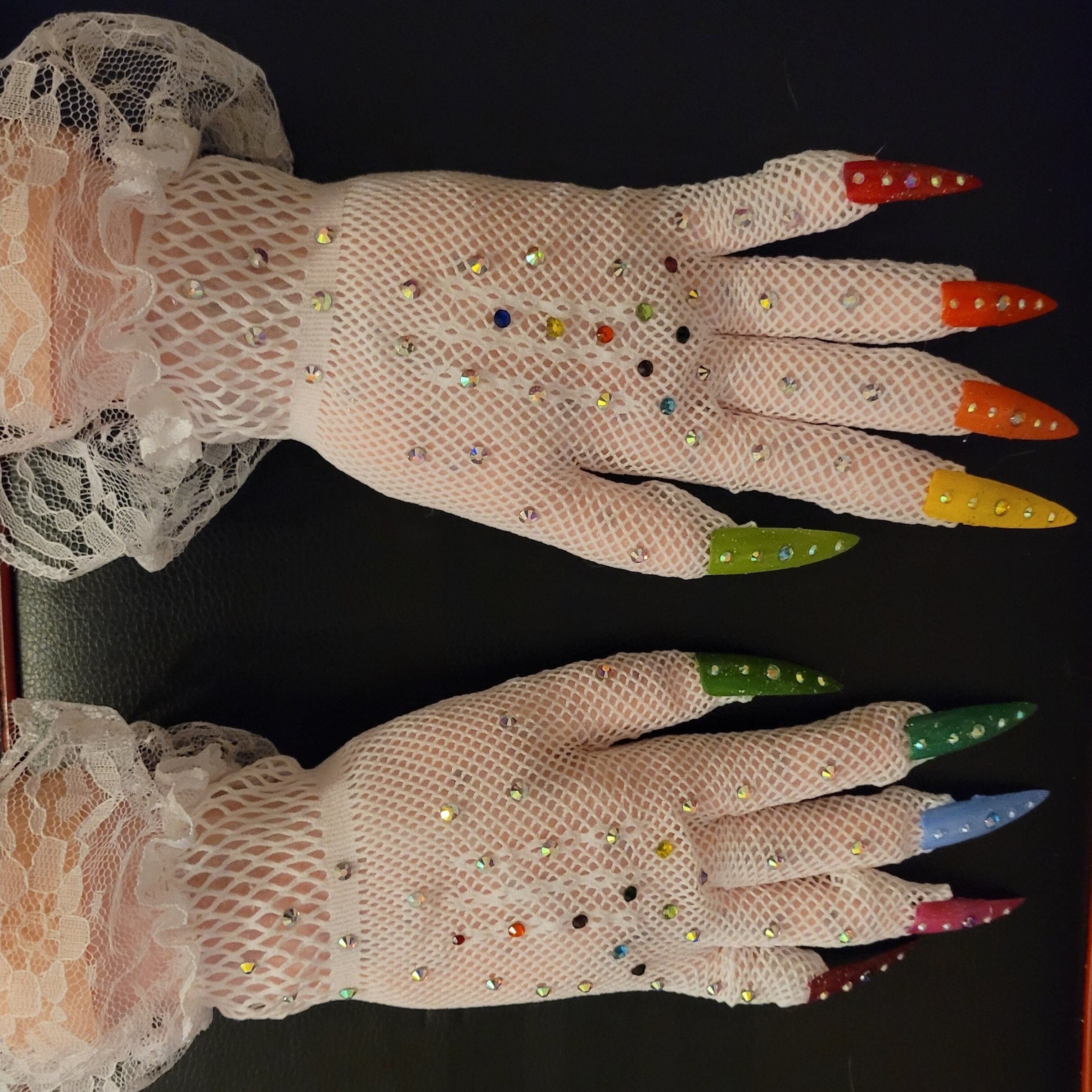 Chibi Rainbow Gloves - Etsy